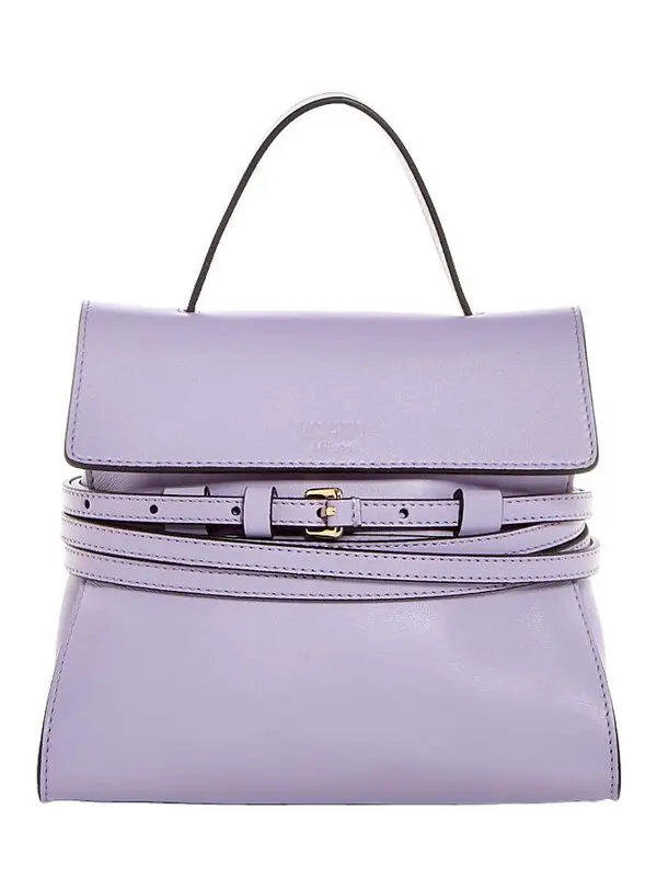 Moschino Small Leather Shoulder Bag - Lilac