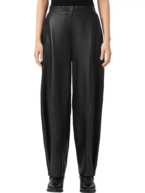 ALLSAINTS Etta Barrel Leg Trousers - Black