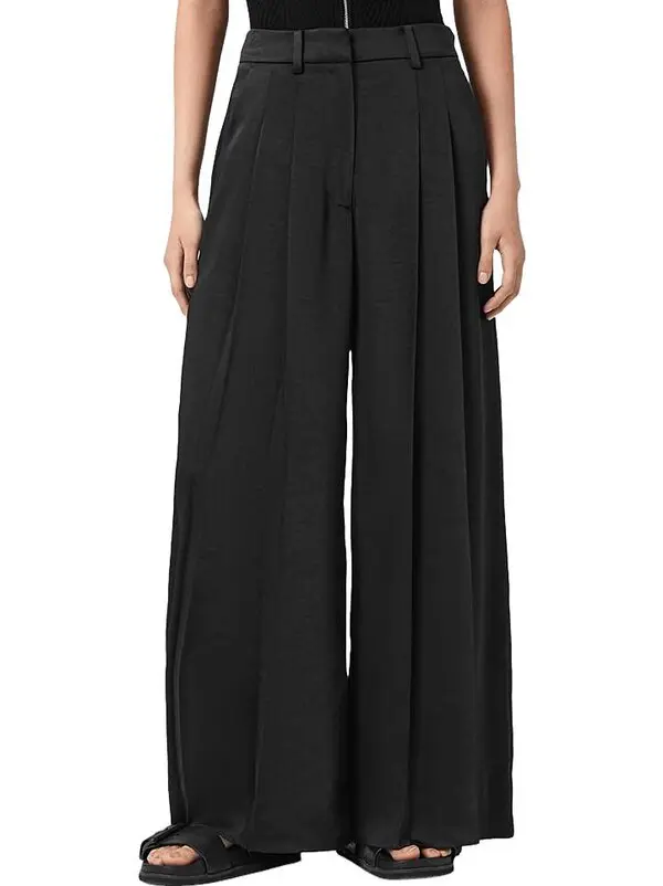 ALLSAINTS Poppy Satin Pants - Black