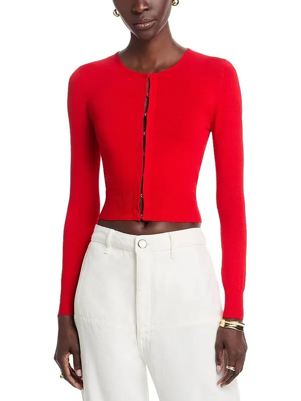 Brandon Maxwell Ellery Shrunken Cardigan - Red