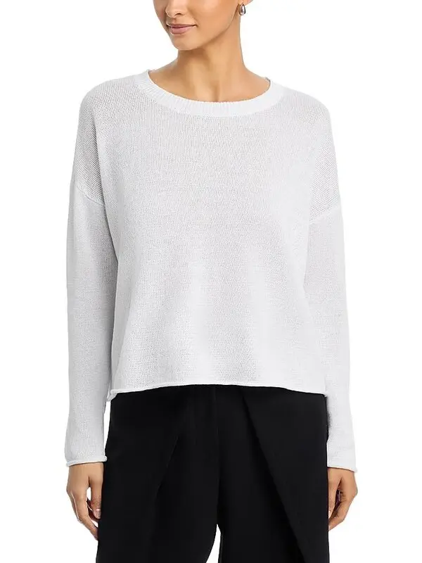 Eileen Fisher Crewneck Sweater - White