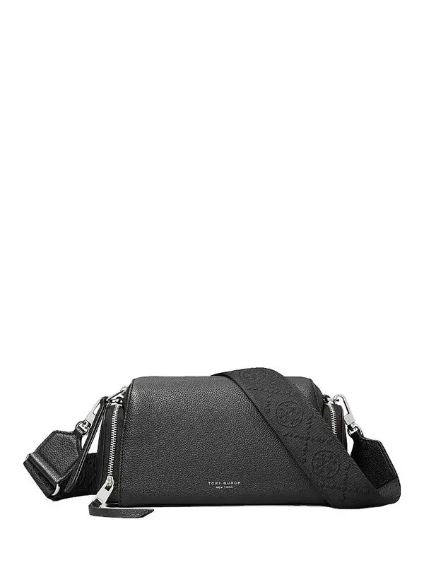 Tory Burch Perry Voyager Leather Crossbody - Black