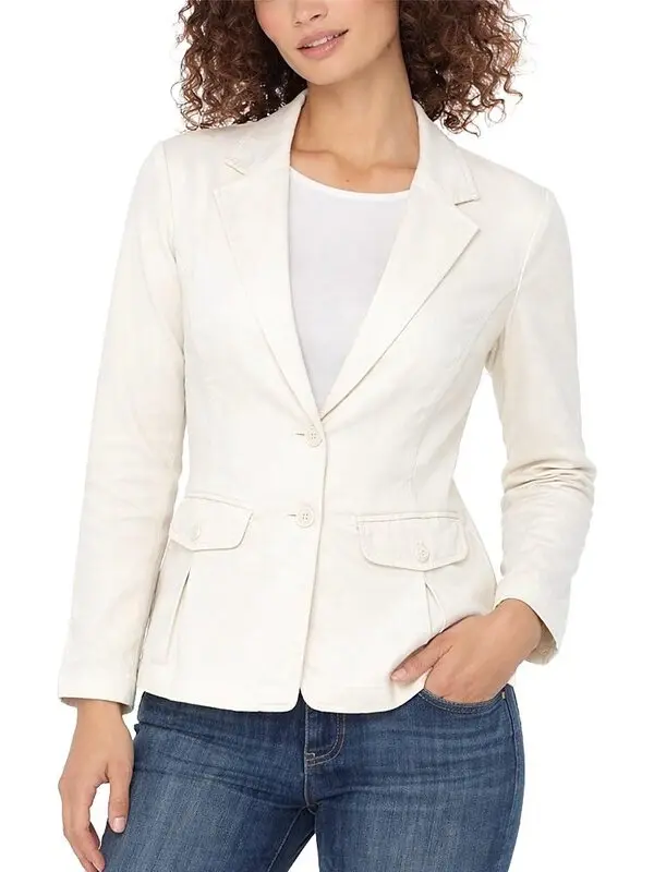 LIVERPOOL Peplum Blazer - Whipped Cream