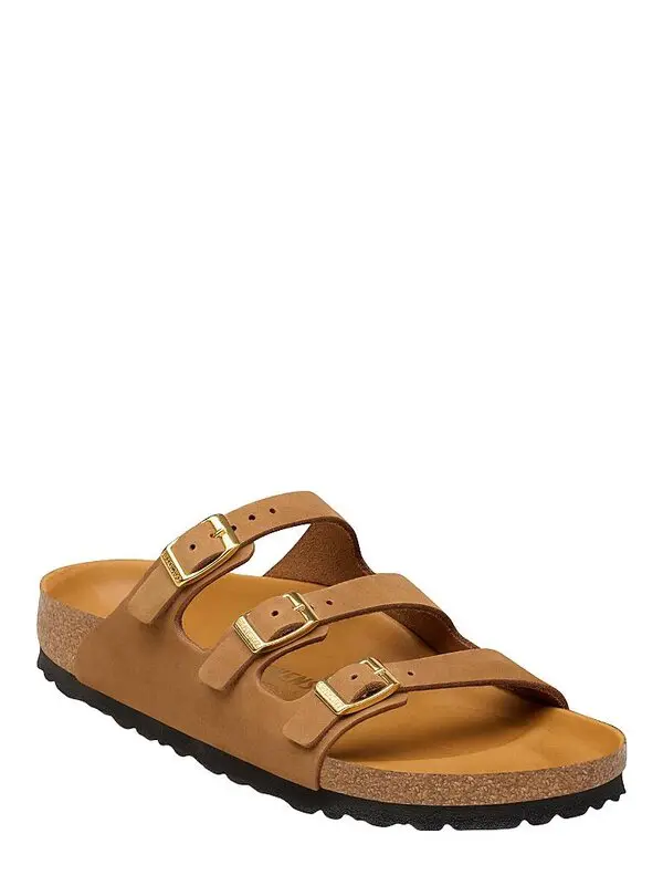 BIRKENSTOCK Florida Fresh Leather Sandals - Mink