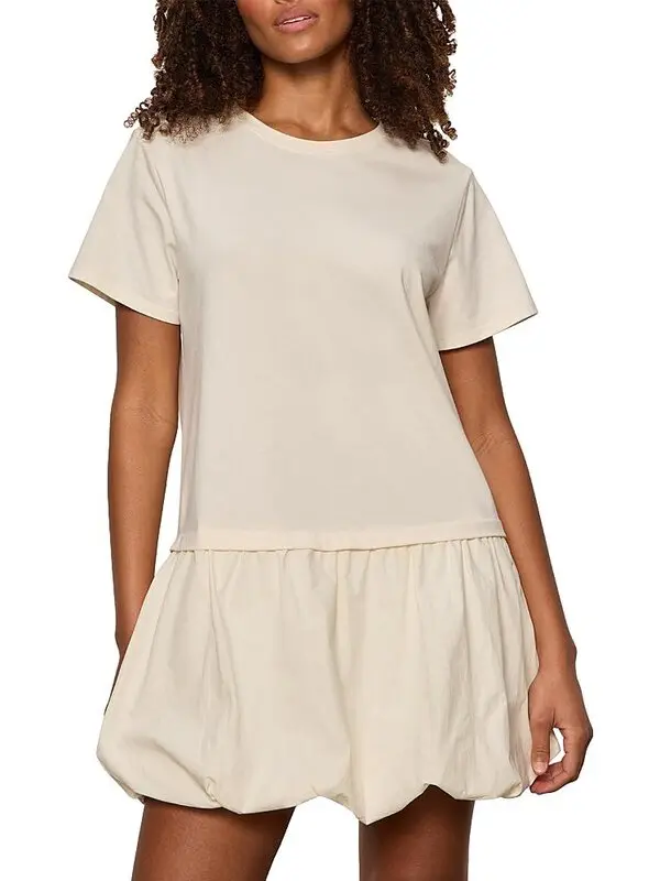 Sanctuary For Keeps Bubble T-shirt Dress - Collagen