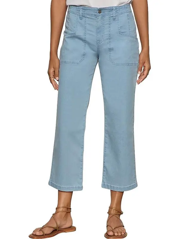 Sanctuary Retreat High Rise Wide Leg Crop Jeans - Skyline