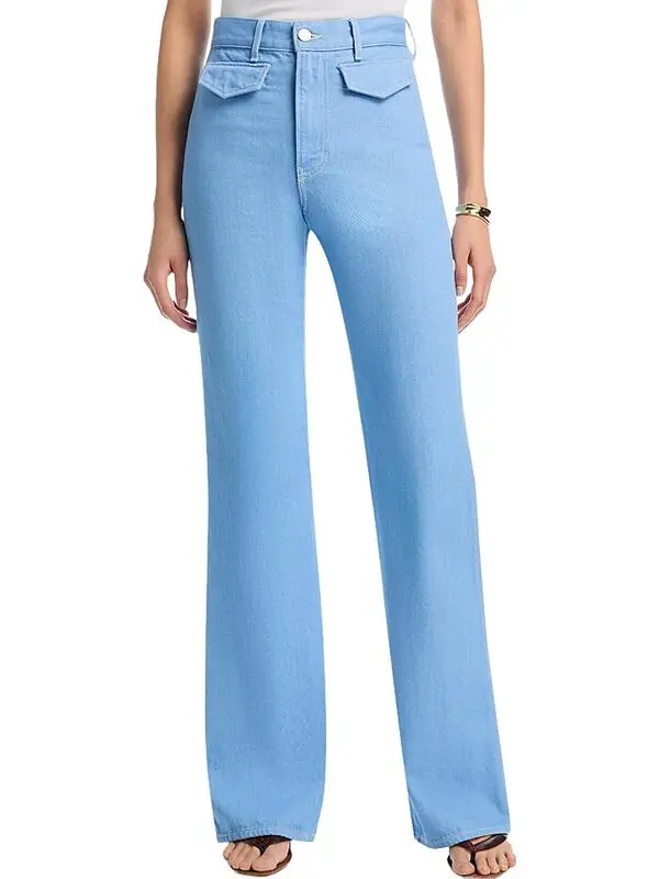 Veronica Beard Crosbie High-rise Wide-leg Jeans - Bayside