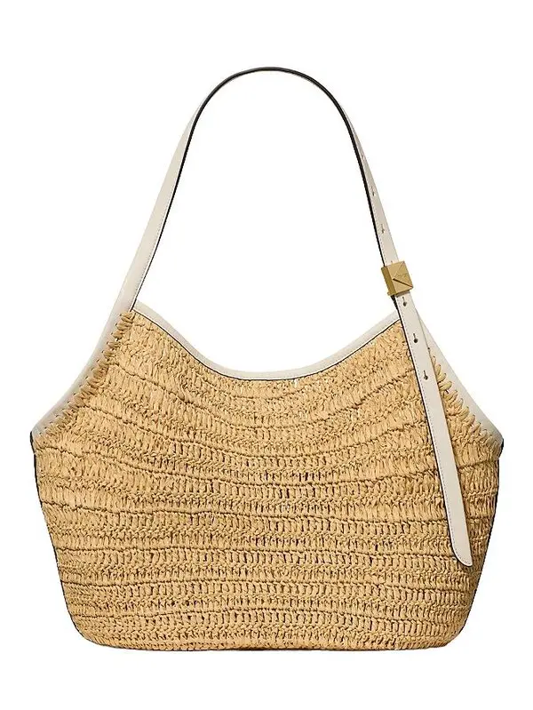 Kate Spade New York Deco Straw Tulip Tote - Natural