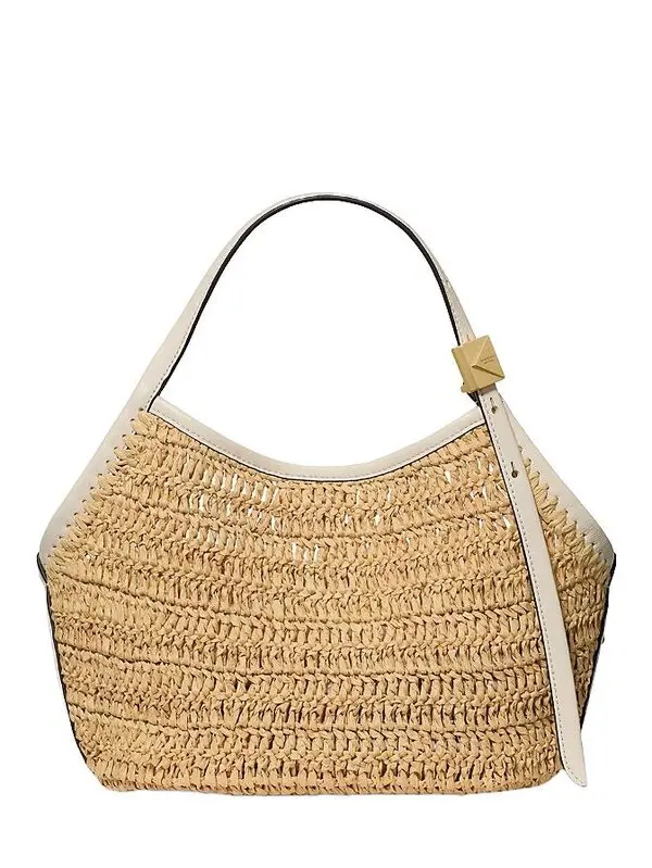 Kate Spade New York Deco Small Straw Tulip Tote - Natural