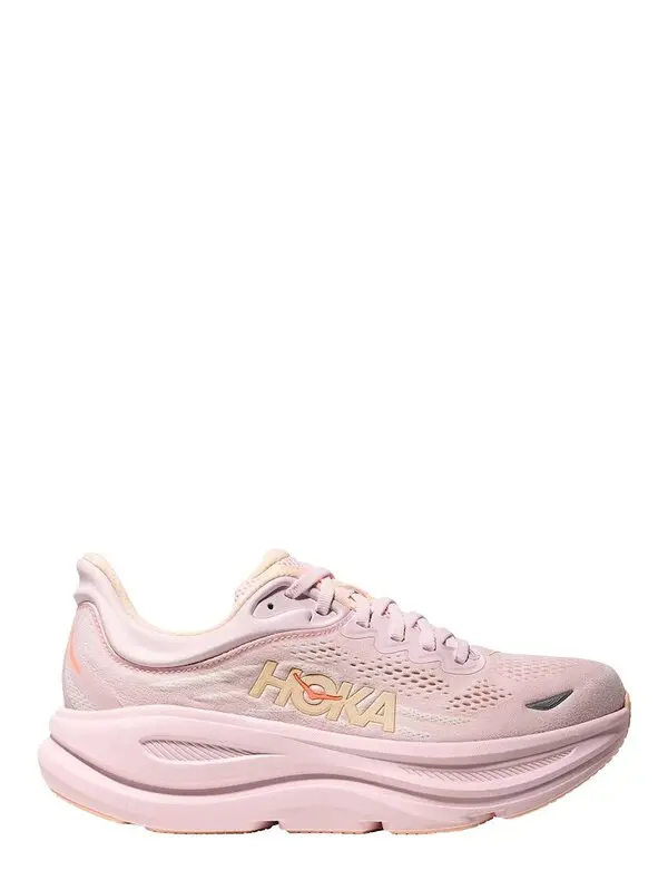 Hoka One One Bondi 9 Athletic Sneakers - Lilac Cream/tangerine Glow
