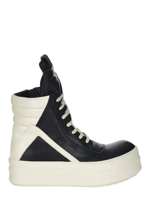 Rick Owens Mega Bumper Geobasket Sneakers - Black/milk
