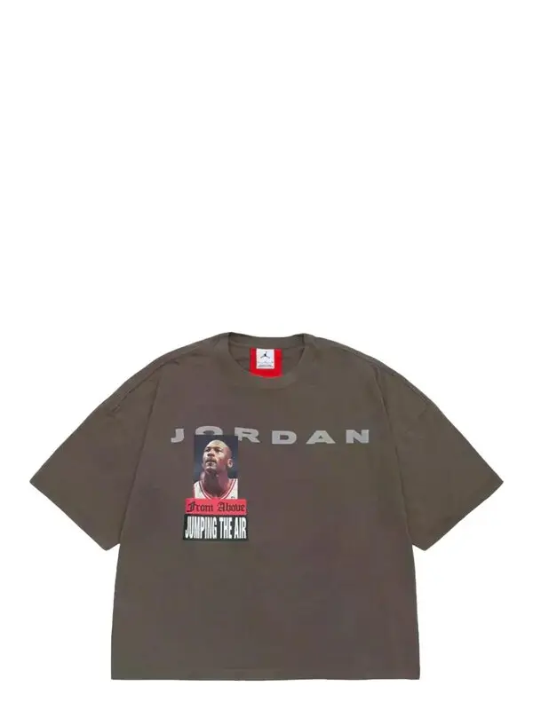 JORDAN Logo-print T-shirt - Brown