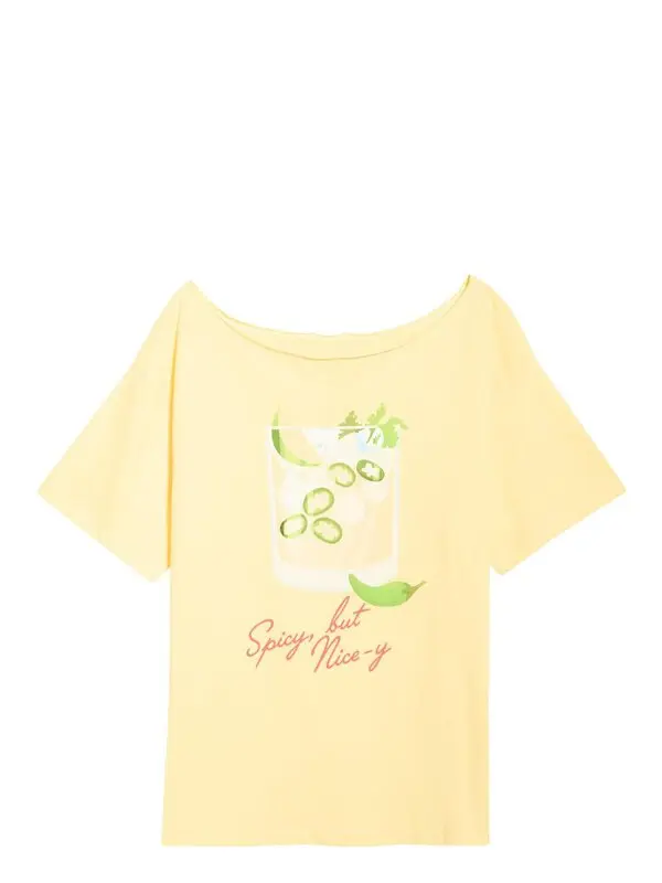GOLDEN HOUR Graphic T-shirt - Pale Banana