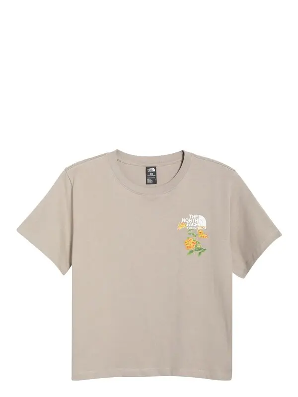 The North Face Flora Graphic T-shirt - Stone Slab