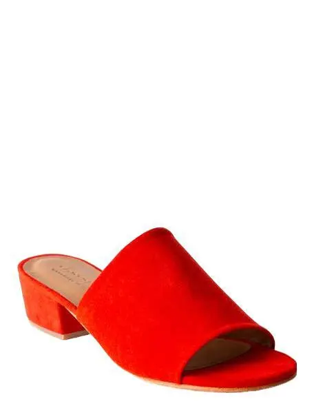 FORTRESS Rachel Block Heel Sandal - Coral Suede