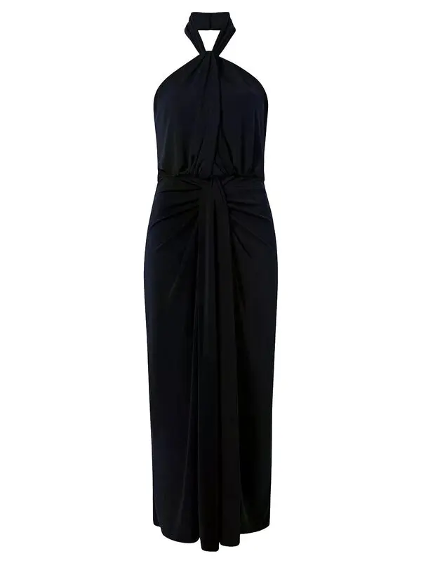 Cinq À Sept Kaily Halterneck Maxi Dress - Blue
