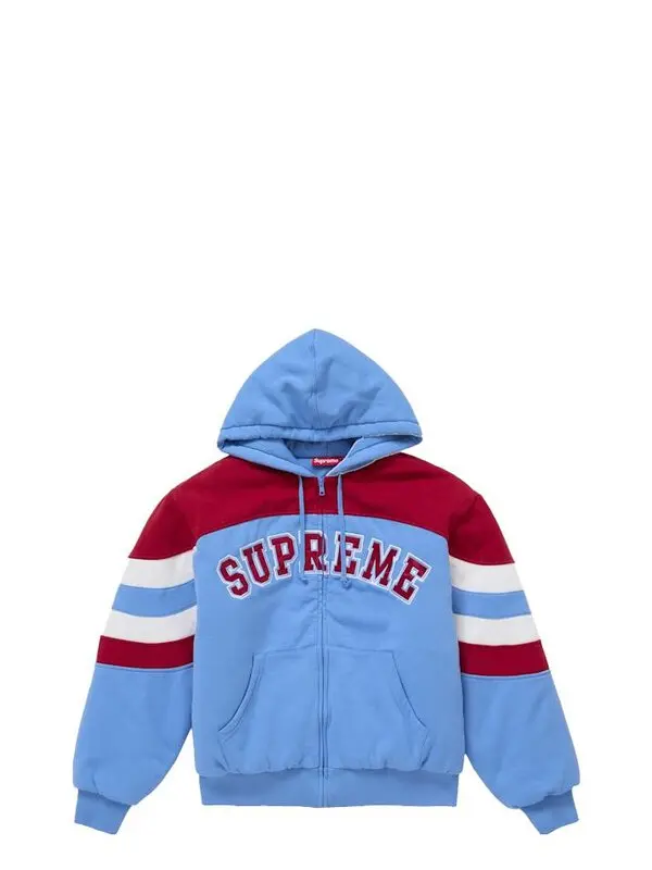 Supreme Hooded Zip-up Sweatshirt - Blue