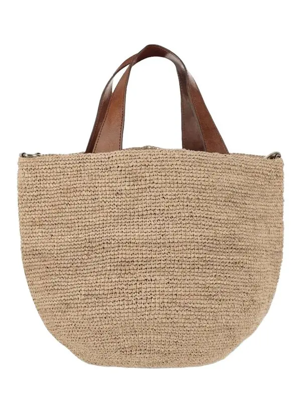 IBELIV Raffia Mirozy Satchel - Beige