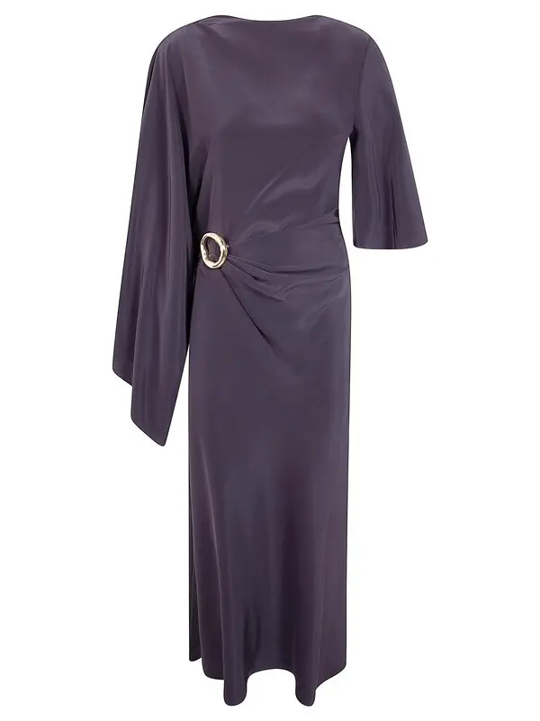 JOSEPH Joya Dress Satin Twill - Brown