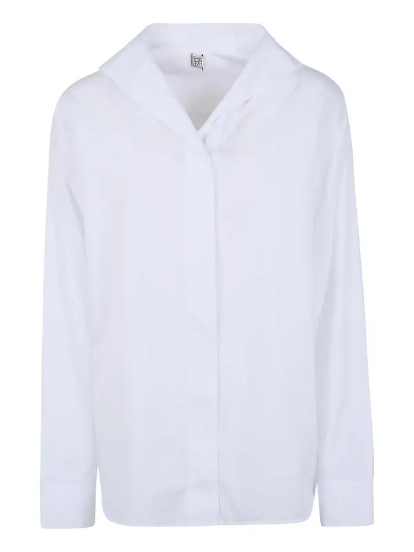 TOTEME Sharp Popeline Shirt - White
