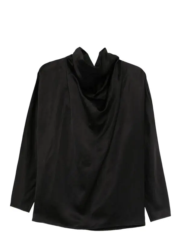 TOTEME Cowl Neck Blouse - Black