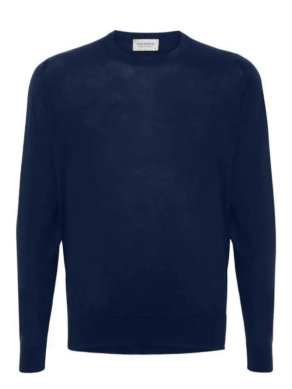 John Smedley Rowland Crewneck Pullover - Blue