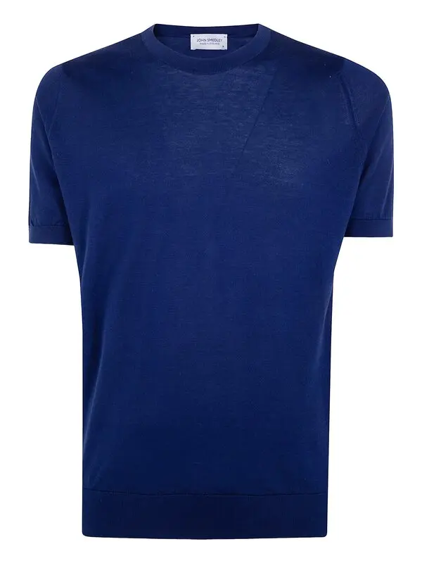 John Smedley Kempton" Crewneck Short Sleeves T-shirt - Blue