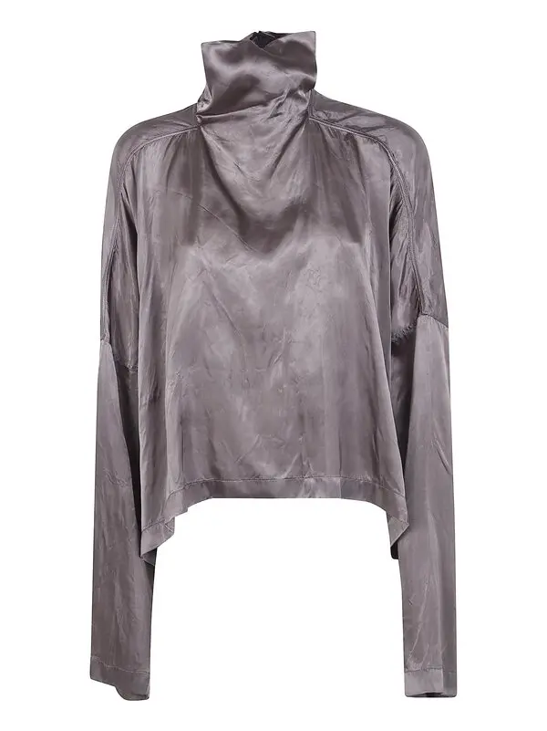 Rick Owens Jumbo Tabard Cropped Top - Gray