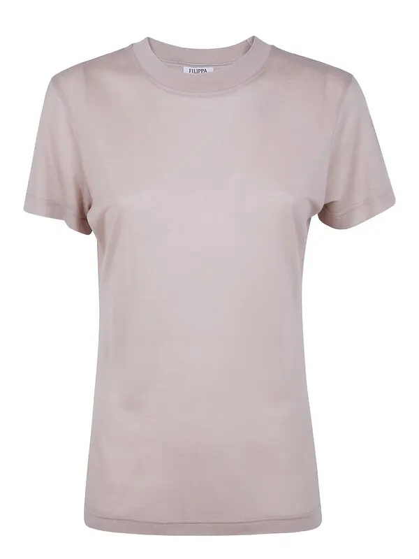 Filippa K Lyocell Cashmere Tee - Pink