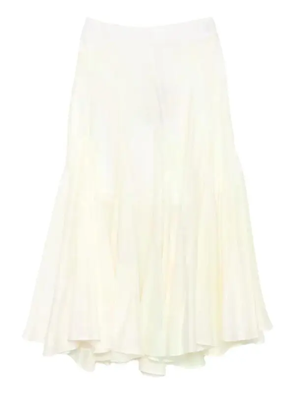 YCH Fluted Tiered Skirt - Neutrals