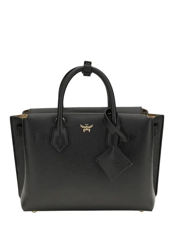 Mcm Milla Small Leather Tote - Black