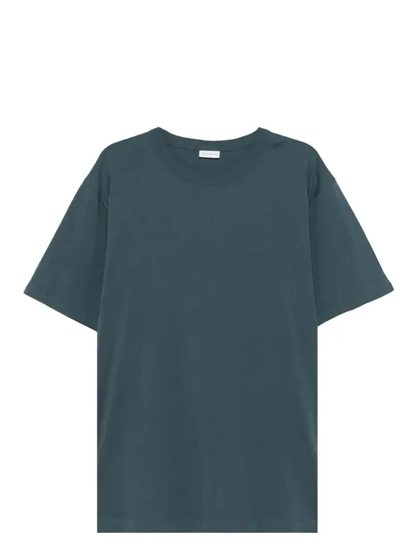Dries Van Noten Cotton Jersey Short-sleeve T-shirt - Blue