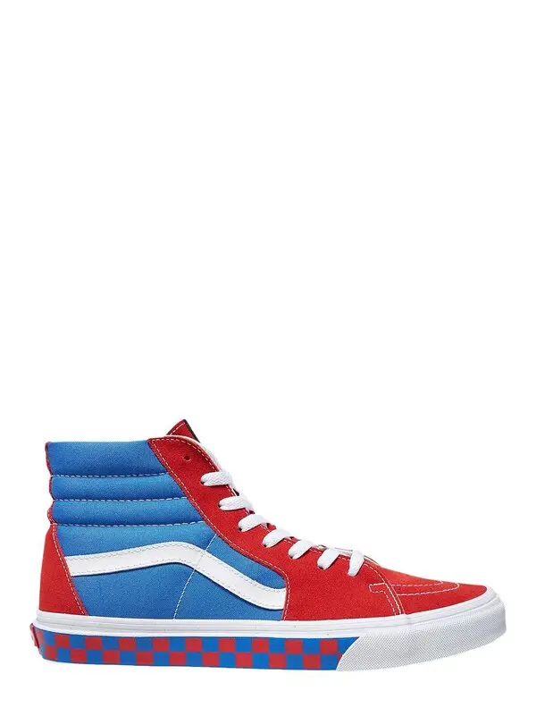 VANS Sk8-hi Heritage Checkerboard Sneakers - Red
