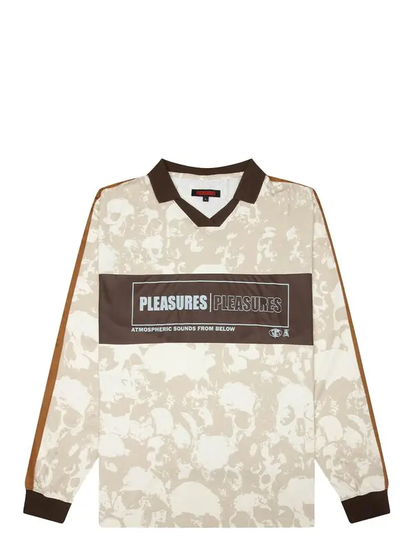 PLEASURES Despair Long-sleeve Jersey - Cream