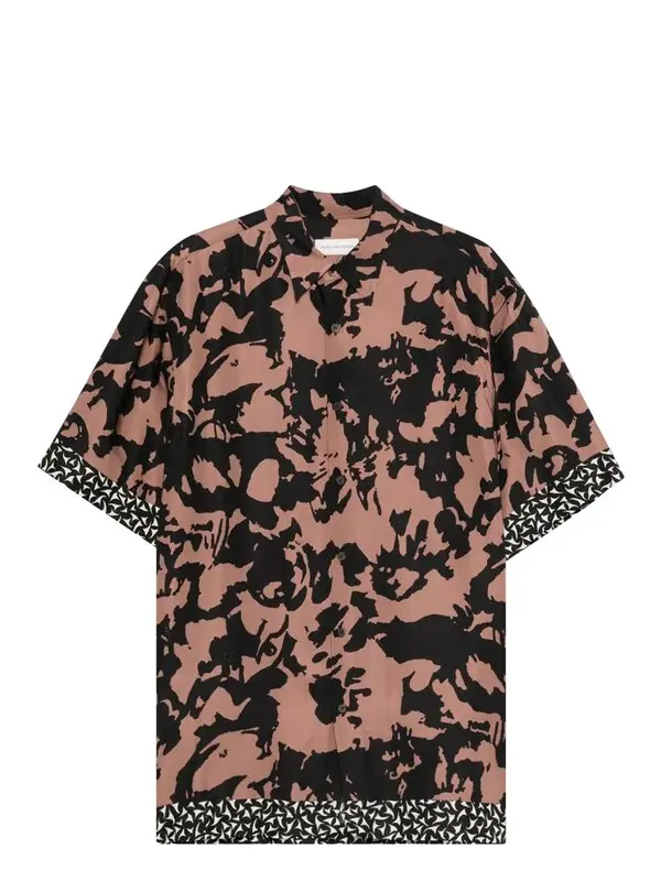 Dries Van Noten Abstract Floral Print Shirt - Red