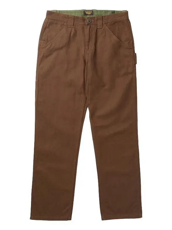 SEAGER CO Cotton Canvas Carpenter Pants - Tobacco