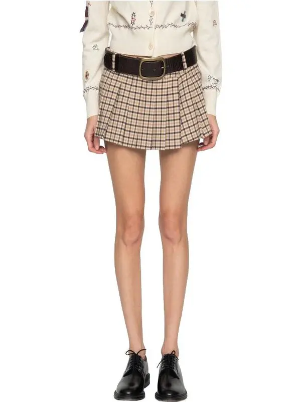 Sea Savannah Plaid Skort - Gray