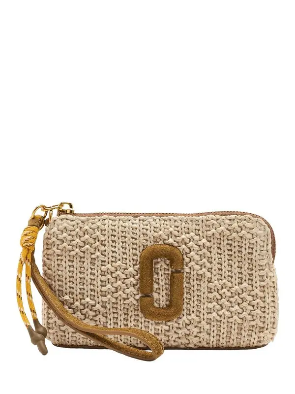 Marc Jacobs Summer Woven Snapshot Wristlet - Natural