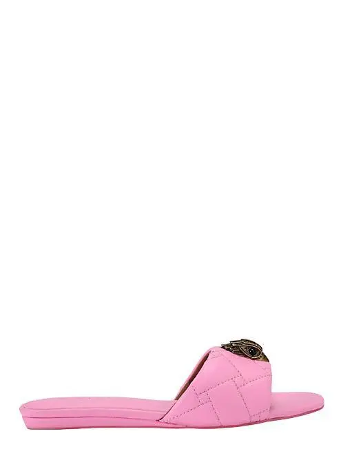 Kurt Geiger Kensington Flat Leather Sandals - Pale Pink