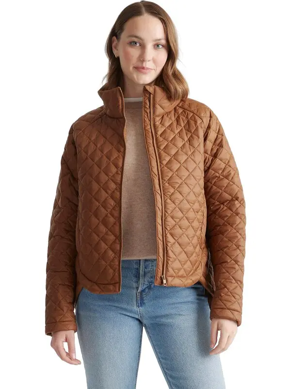 Quince Featherless Quilted Puffer Jacket - Chestnut
