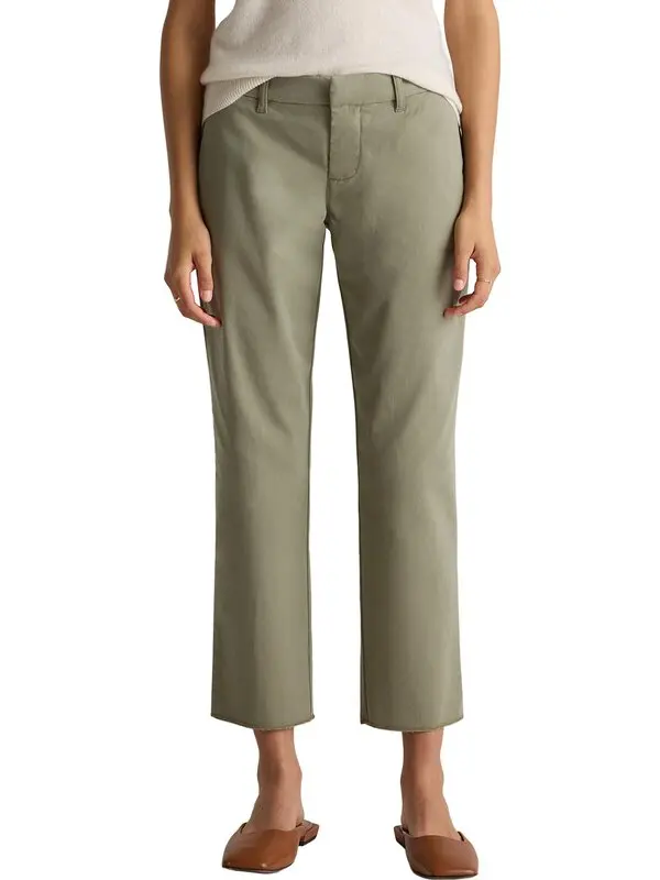 Quince Organic Stretch Cotton Chino Pants - Olive