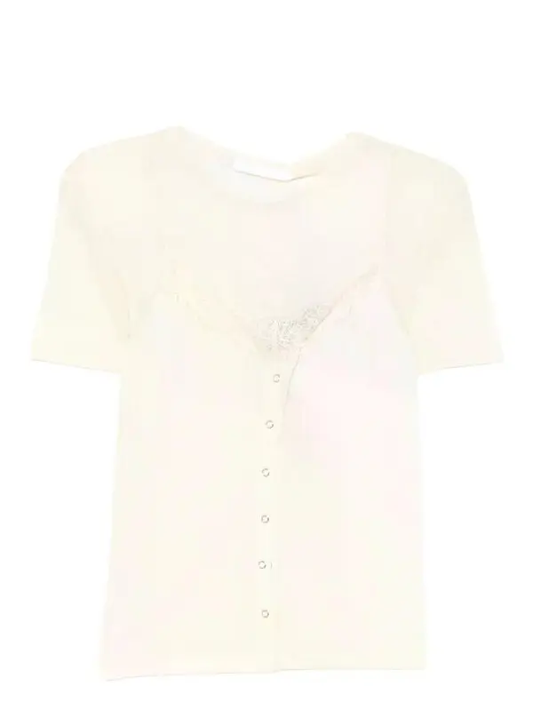 YCH Lace Layered Top - Neutrals