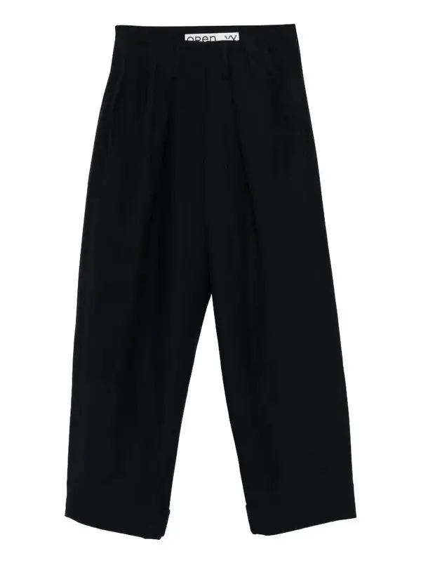 OPEN YY Gathered Trousers - Black