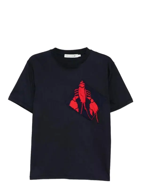 Joshua Sanders T-shirt With Appliqu - Blue