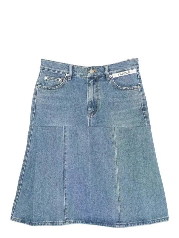KIMHEKIM Reformed Denim Skirt - Blue