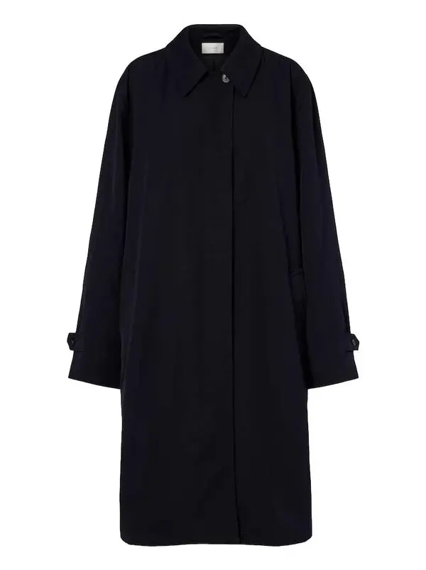 THE ROW Dayton Wool Car Coat - Blue