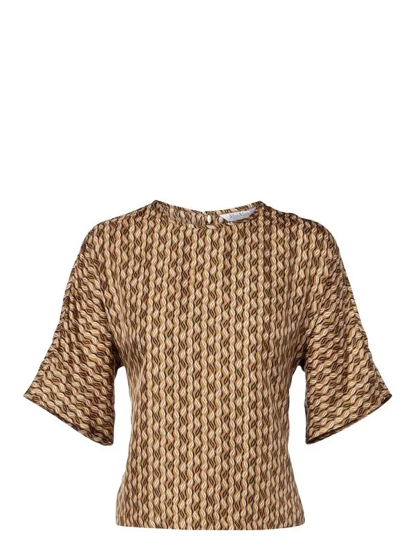 Max Mara Nordica Printed Silk Blouse - Multicoloured