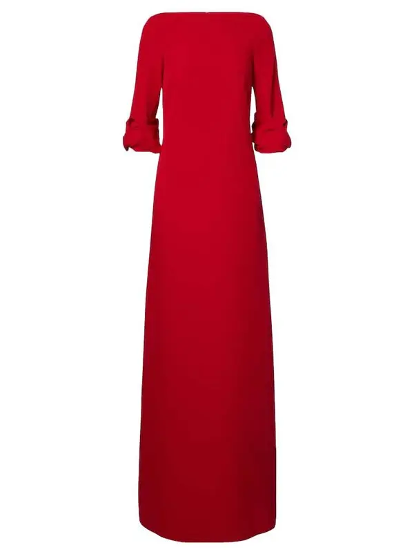 Safiyaa Danica Crêpe Gown - Red