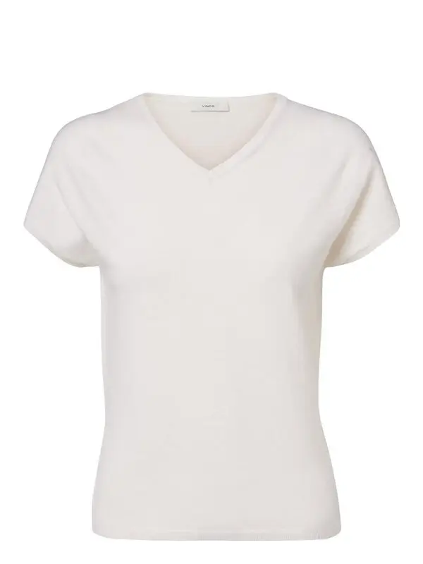 Vince Wool And Cashmere-blend Top - White