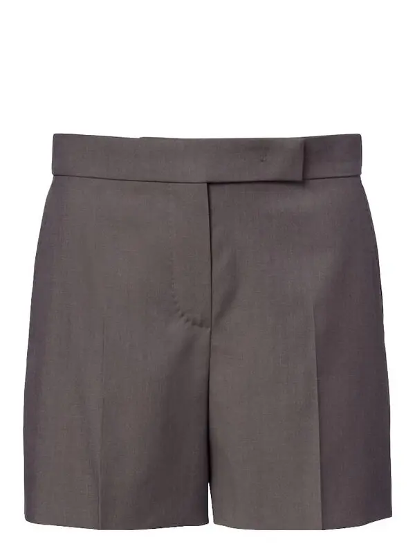 Max Mara Sadunco Virgin Wool Shorts - Grey